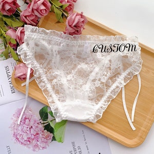 Custom Wedding Thong, Women Custom Thong, Personalized Name Letter ...