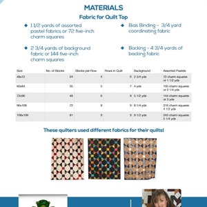 Quilt Pattern - in and Out - Charm Pack and Layer Cake Friendly Design ...