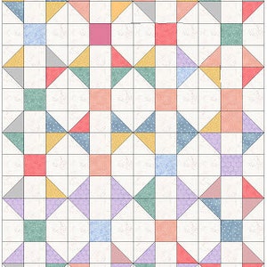 Quilt Pattern - in and Out - Charm Pack and Layer Cake Friendly Design ...