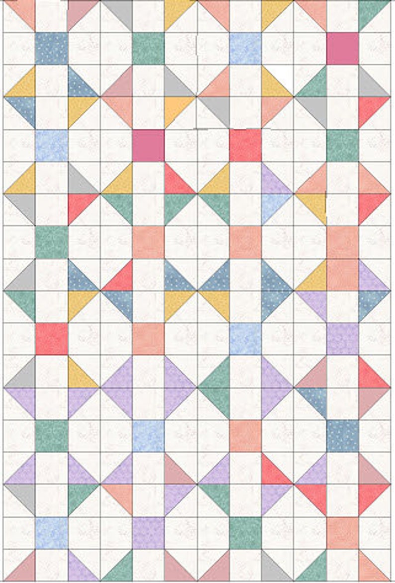 Quilt Pattern - in and Out - Charm Pack and Layer Cake Friendly Design ...