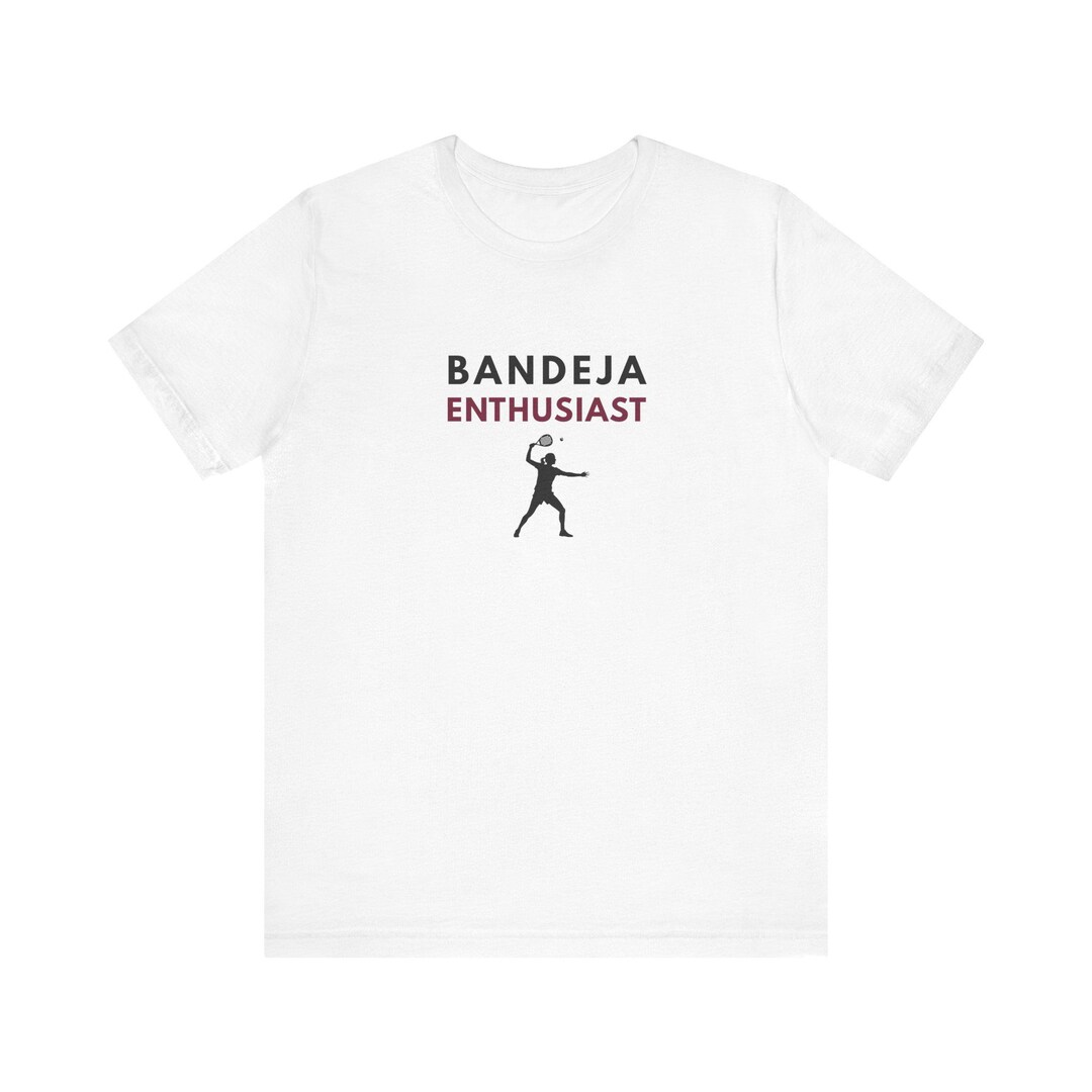 Padel Shirt | Bandeja Enthusiast Minimal Court Icon | Racquet Sport Tee ...