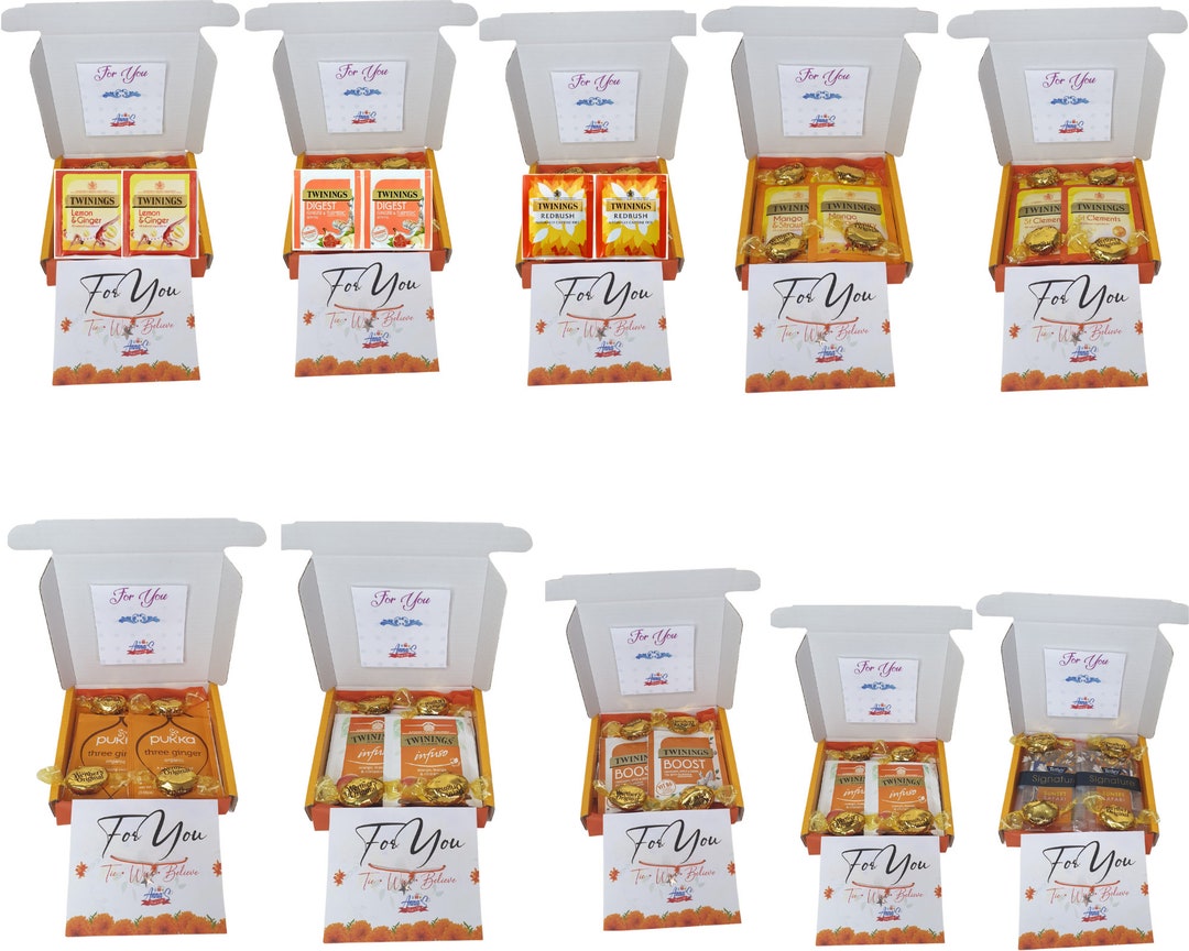 Anna's World of Gifts Orange Tea Wish Box Letterbox - Etsy