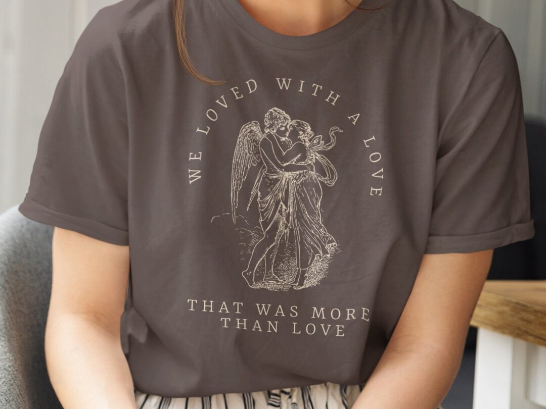Poetry Shirt Poem Quote Tshirt Edgar Allan Poe Dark Academia Light ...