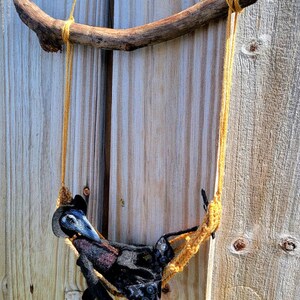 OOAK Artdoll Ragdoll Mr Raven Chilling in a Hammock Crow Decor Unique ...