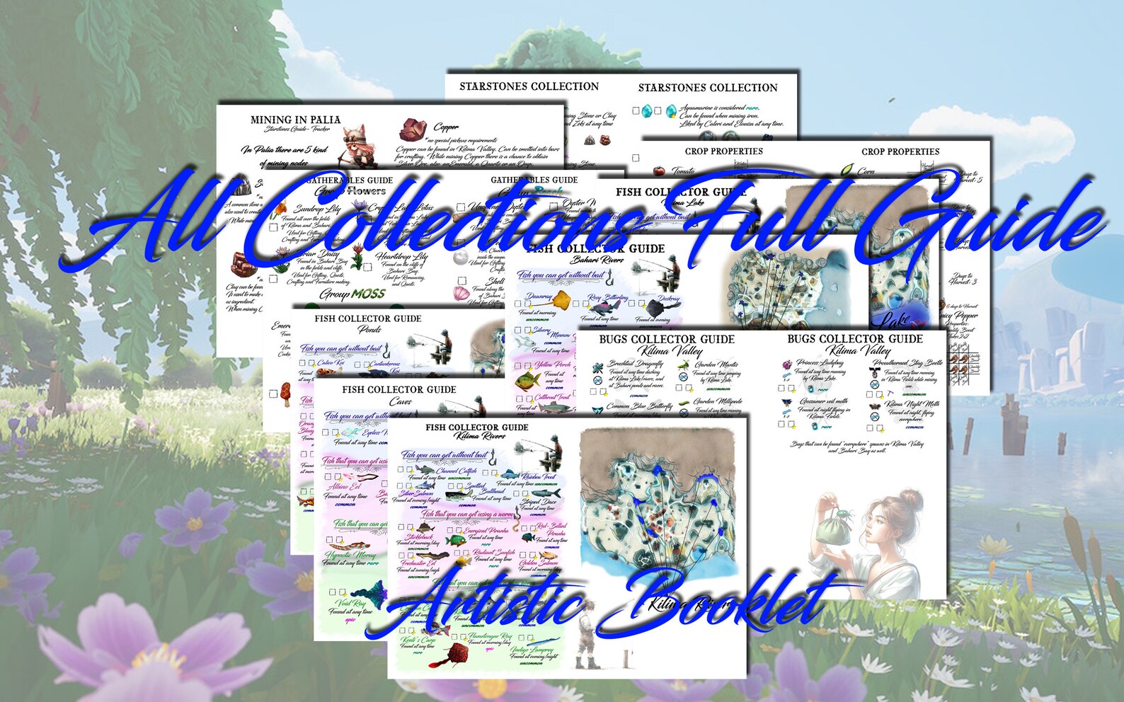 Palia Printable Guide: Villager Gifts, Bugs, Fish, Mining (PDF) - Etsy