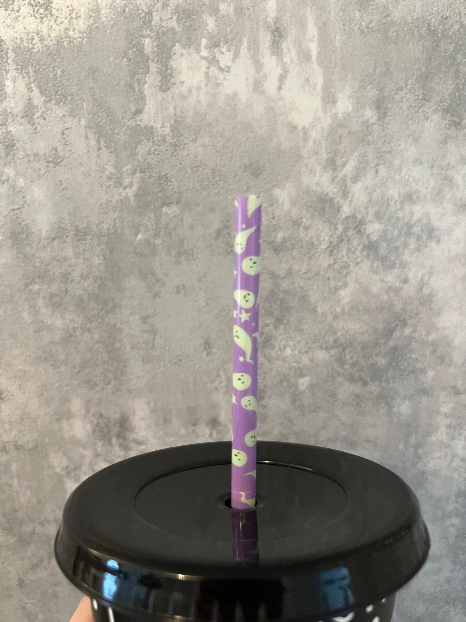 Spooky Design Cold Cup With Changeable Straw - Etsy