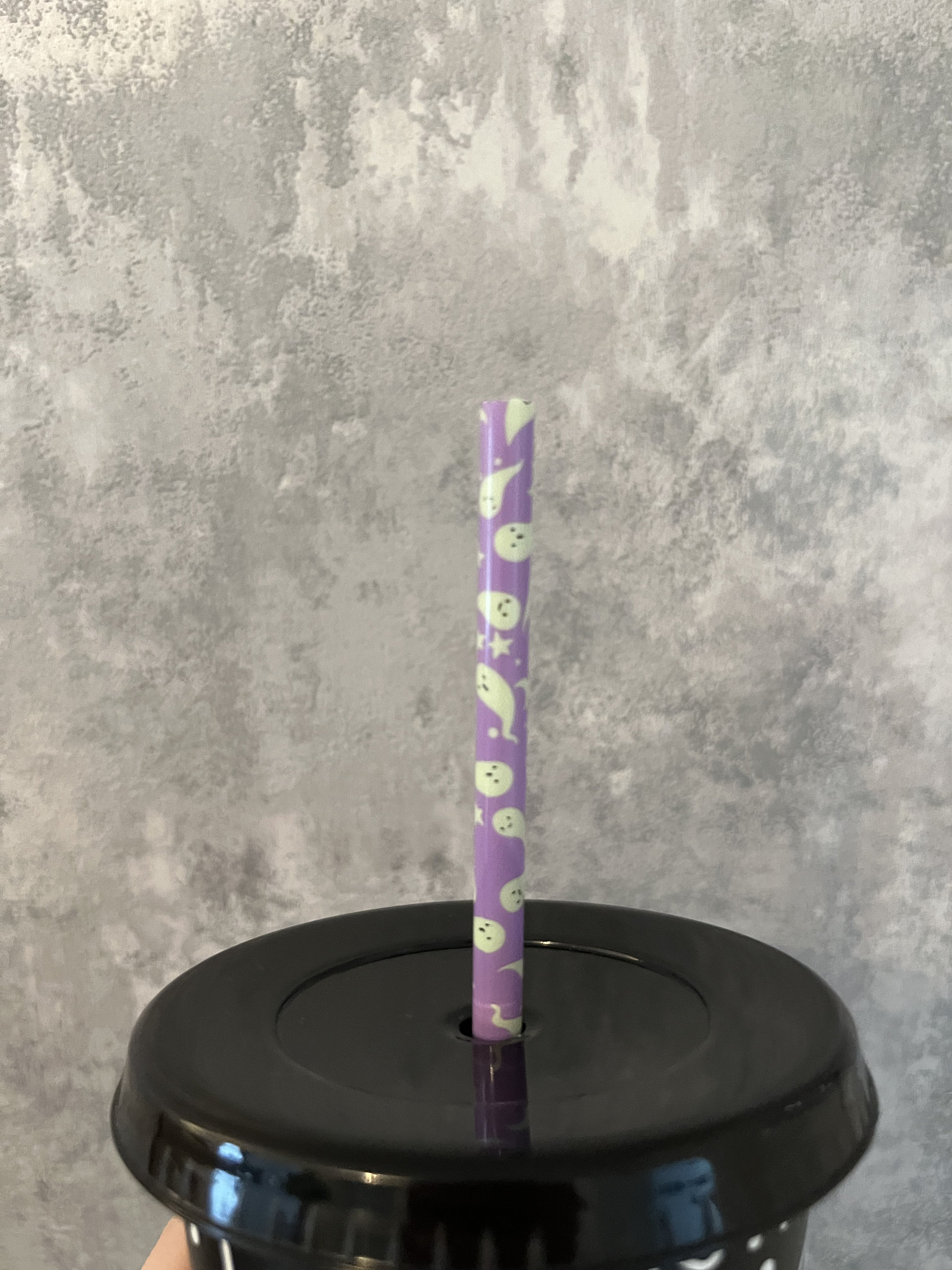 Spooky Design Cold Cup With Changeable Straw - Etsy