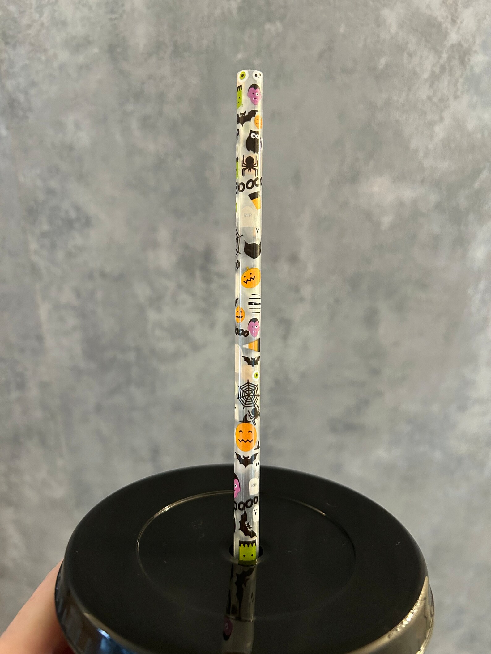Spooky Design Cold Cup With Changeable Straw - Etsy