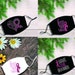 Breast Cancer Awareness Pink Ribbon Face Mask With Filter Pocket and ...