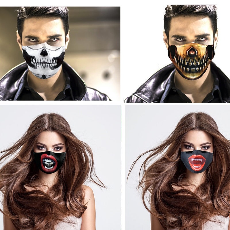 Halloween Face Mask - Etsy