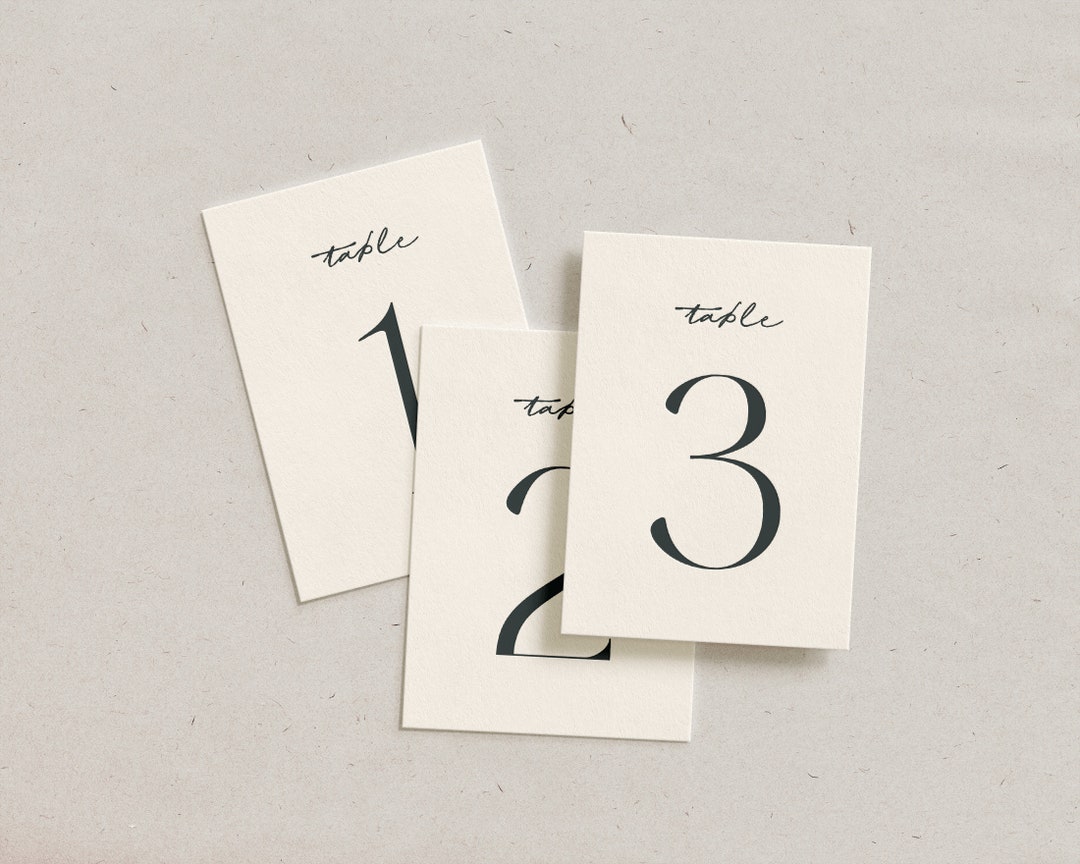Boho Custom Personalized Table Number, Elegant Modern Reception Decor ...