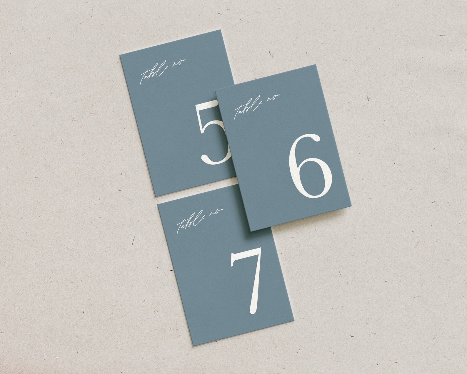 PRINTED Table Numbers, Modern Minimalist Wedding Table Numbers, Simple ...