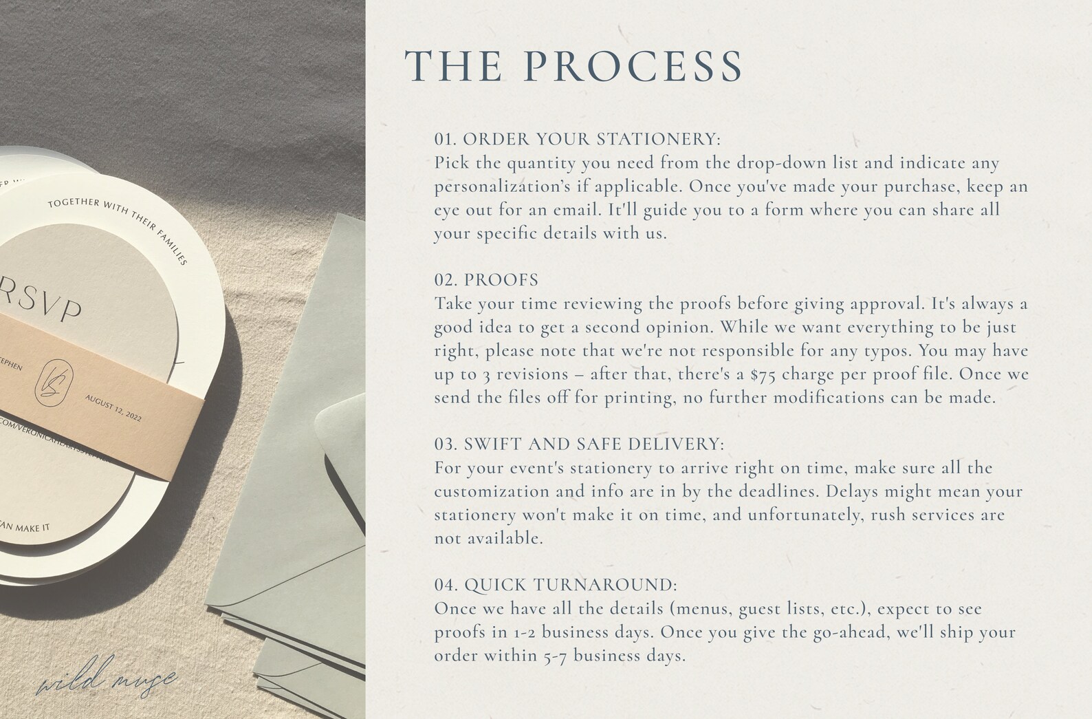 PRINTED Modern Letterpress Wedding Invitations, Modern Letter Press ...