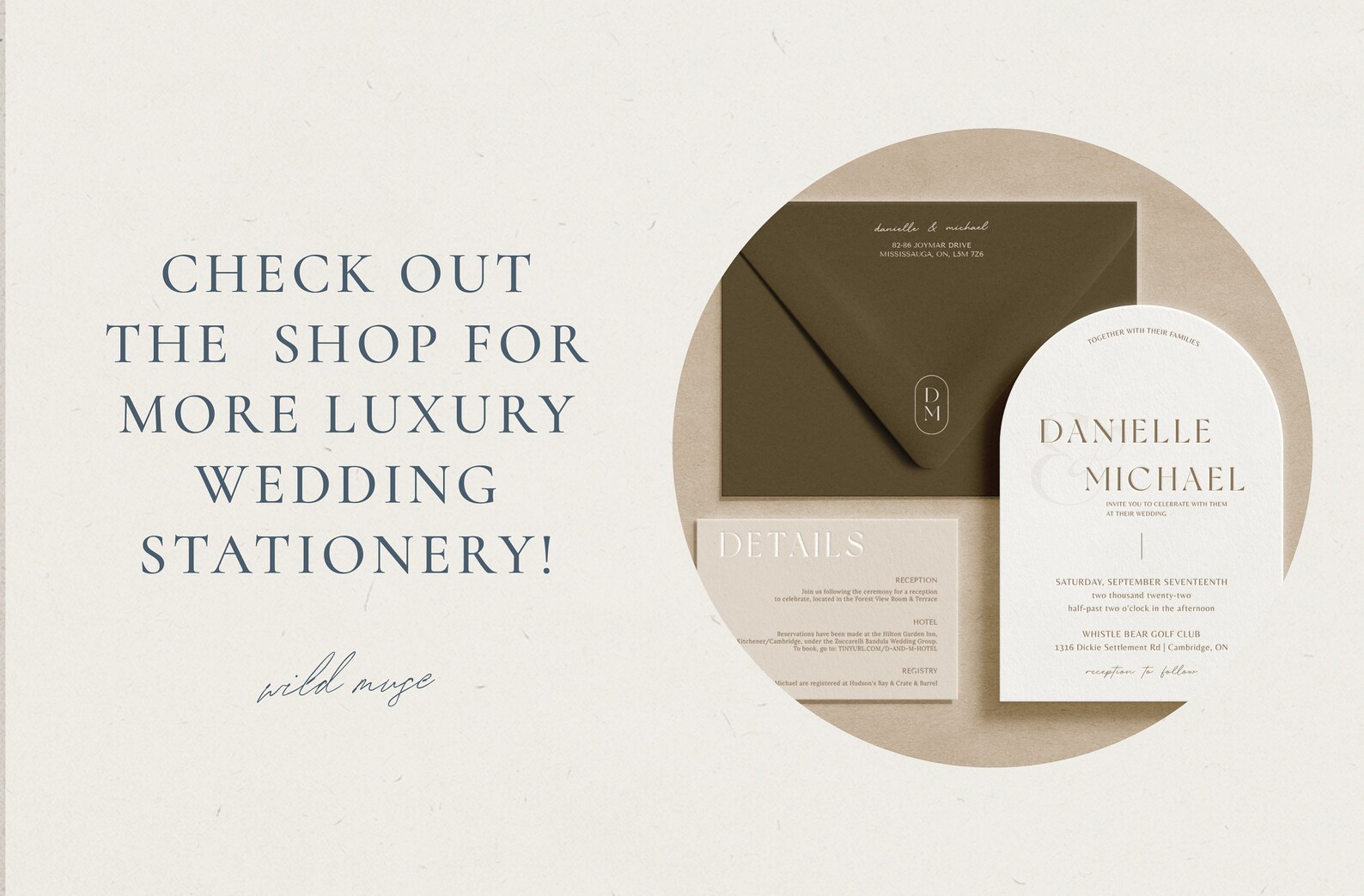 PRINTED Modern Letterpress Wedding Invitations, Modern Letter Press ...