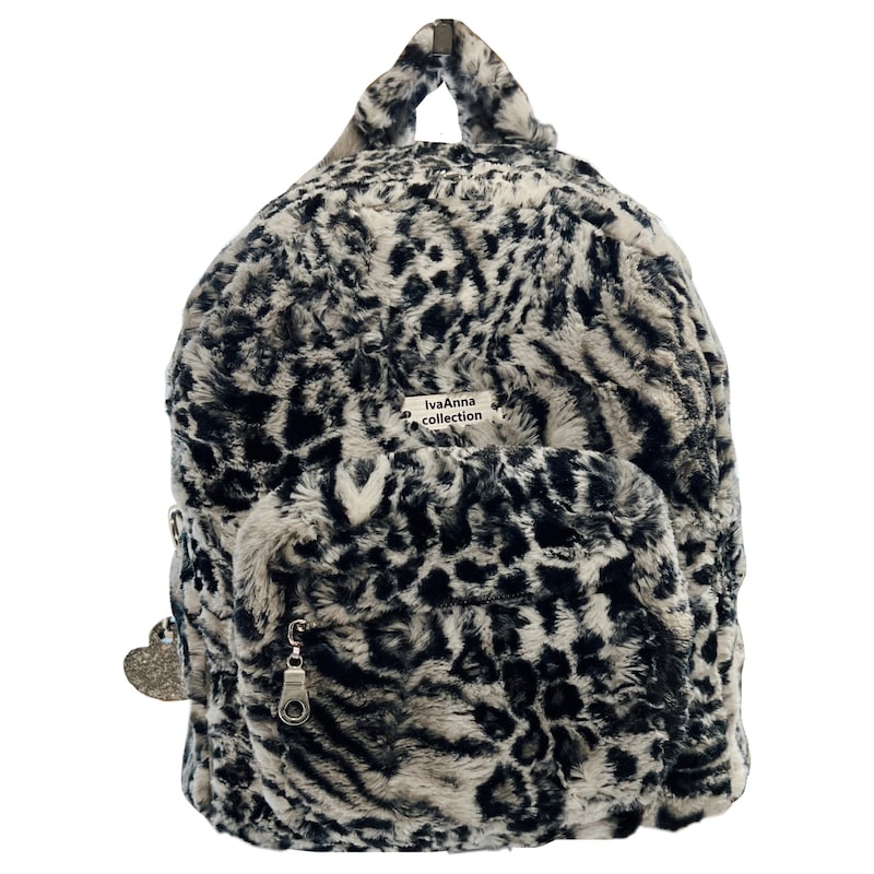 White Faux Fur Backpack - Etsy