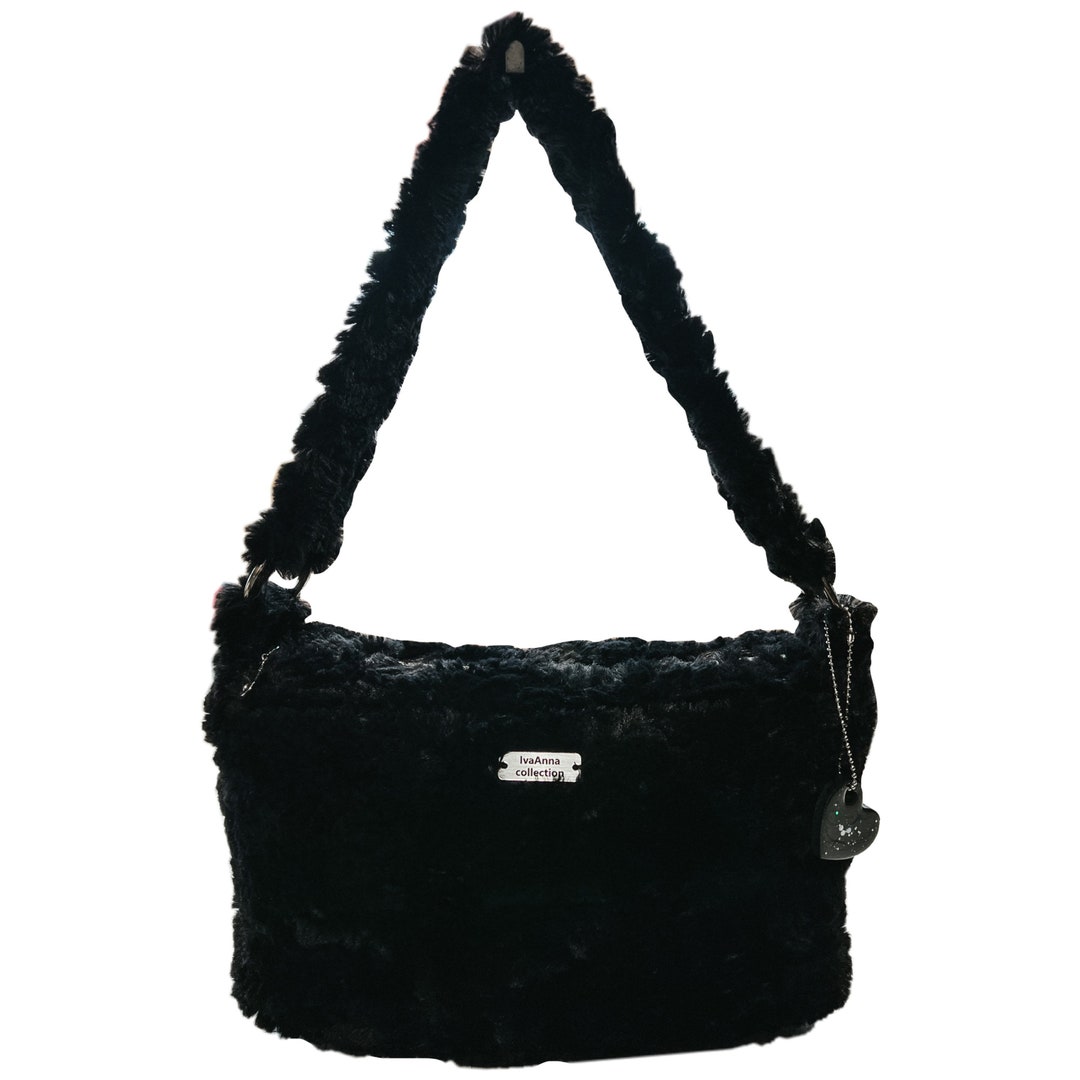 Faux Fur Mini Tote Bag - Etsy