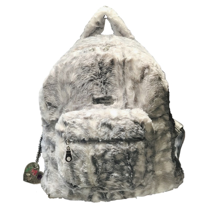Faux Fur Mini Backpack - Etsy