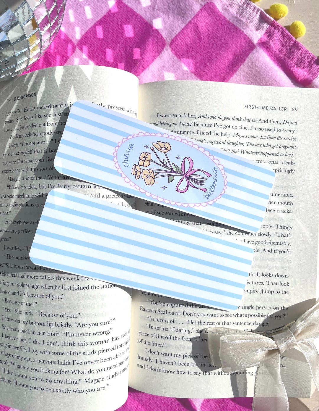 Chin up Buttercup Bookmark-bookish Gift - Etsy