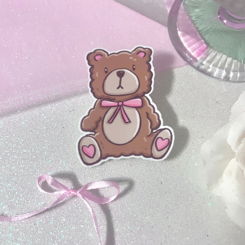 Teddy Bear Stickers - Etsy
