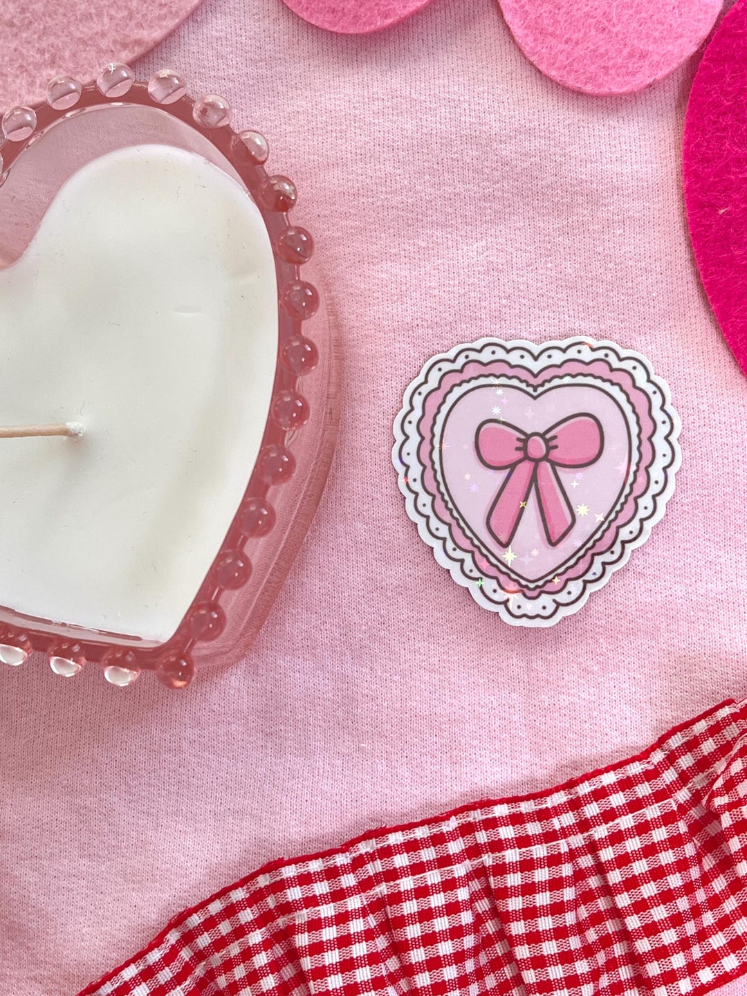 Lacey Heart Sticker - Etsy