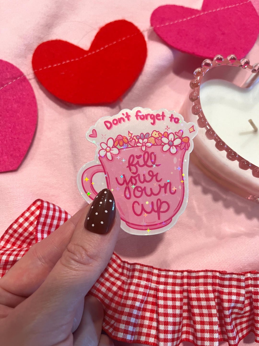 Fill Your Own Cup Sticker - Waterproof Laptop Decal - Etsy