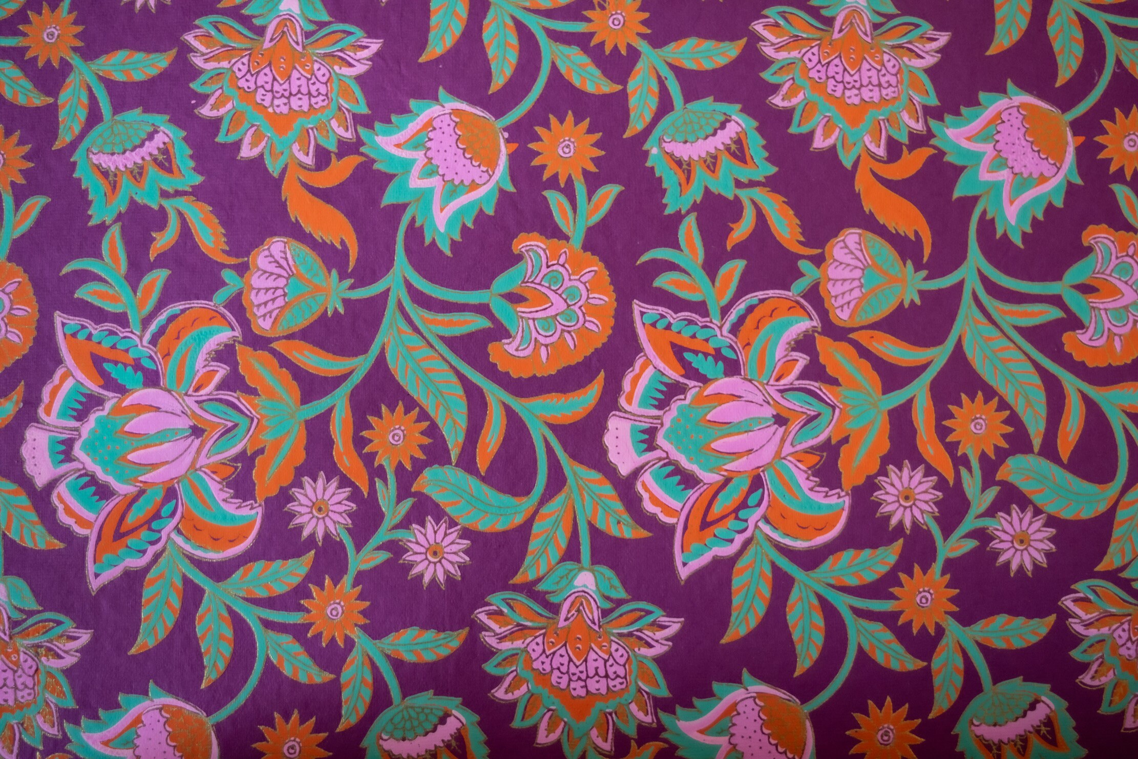 Floral wrapping paper purple 160gsm dense for gift wrap craft decor ...