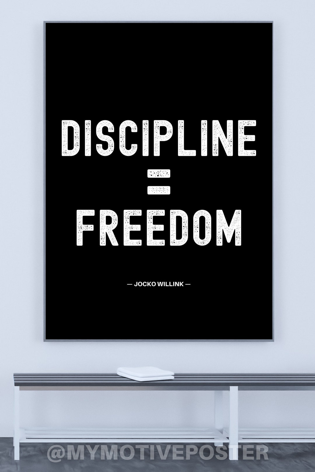 Jocko Willink - Discipline Equals Freedom Poster - Minimalist ...