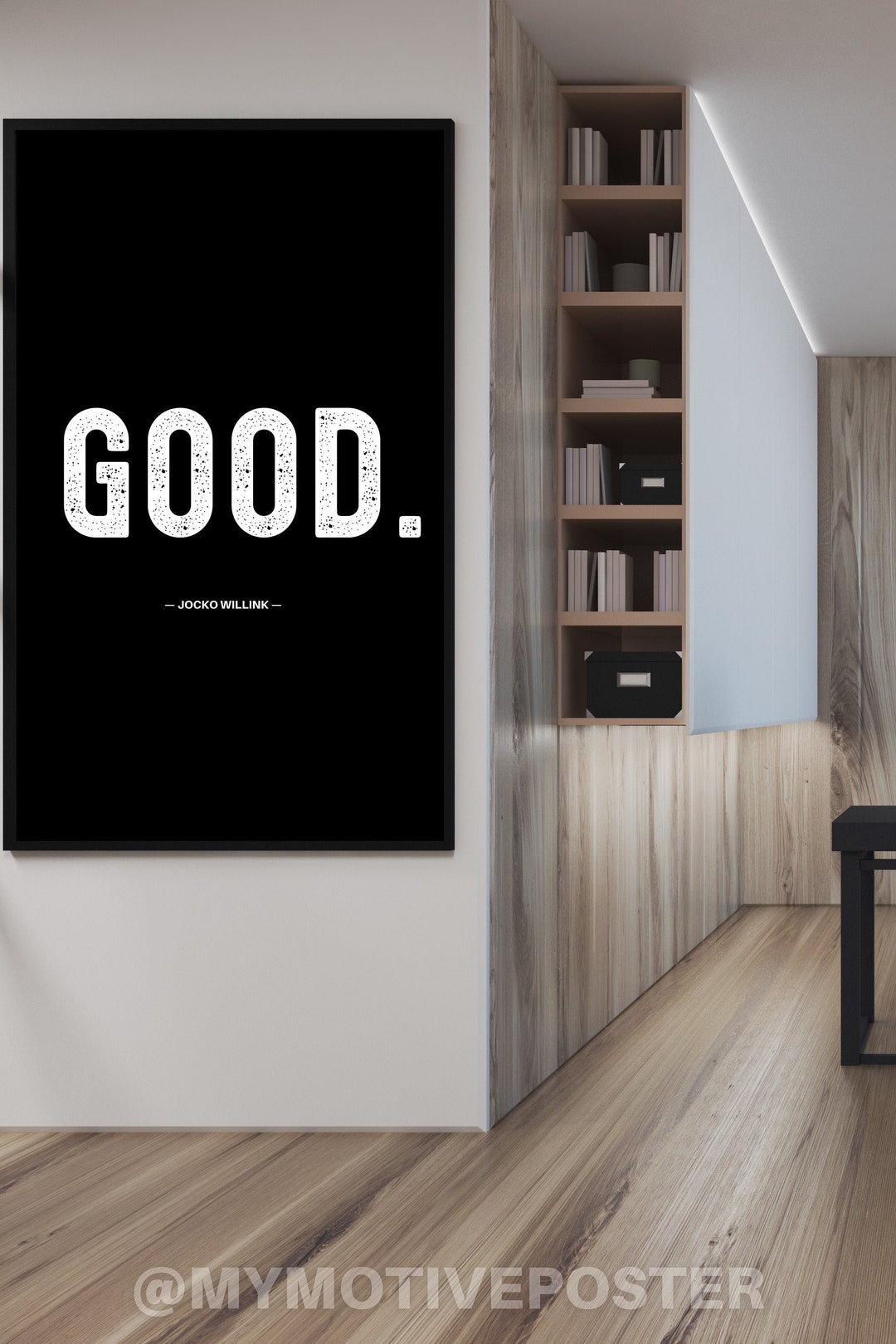 Jocko Willink - GOOD - Digital Printable Art Poster - Simple Minimalist ...