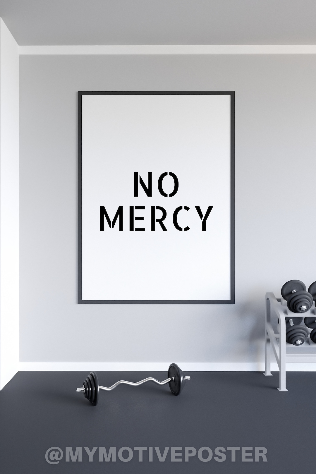 Cobra Kai - NO MERCY - Minimalist Typography Art Print (digital ...