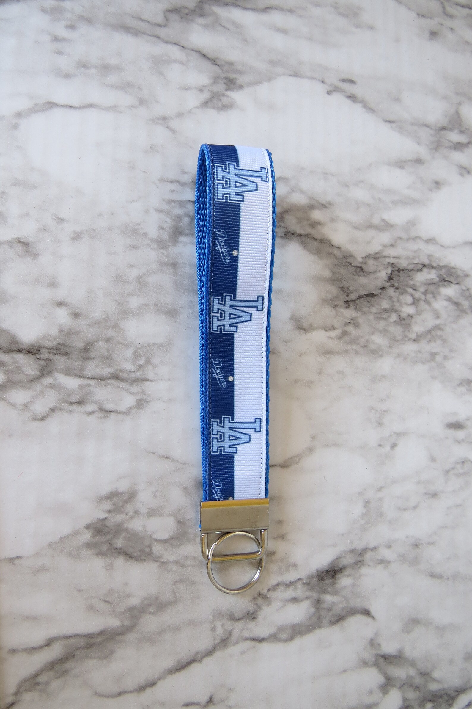 LA Los Angeles Dodgers Baseball Key Fob Wristlet Keychain - Etsy