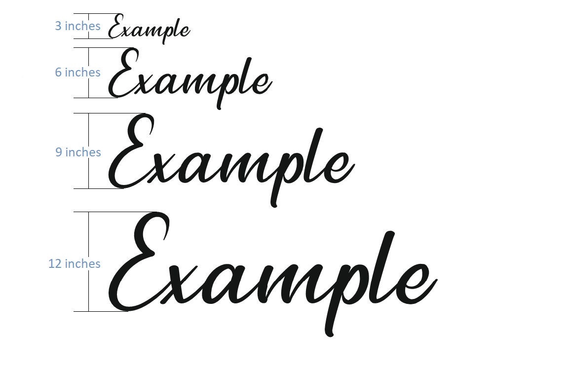 Custom Metal Words, Your Custom Text, Cursive Words for the Wall ...