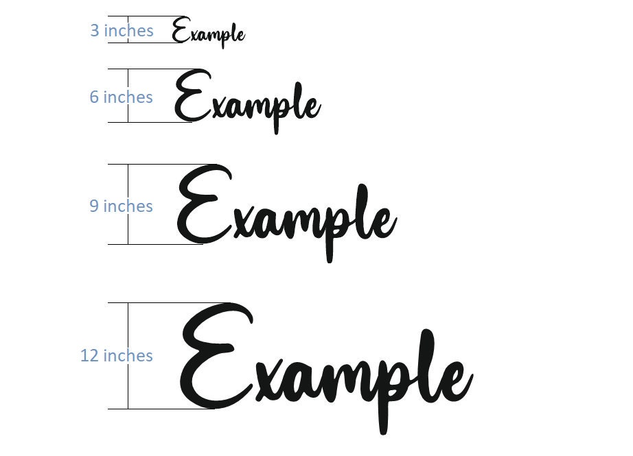 Custom Metal Words, Your Custom Text, Cursive Words for the Wall, Metal ...