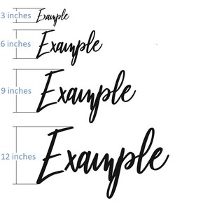 Custom Metal Words, Cursive Words for the Wall, Metal Letters - Etsy