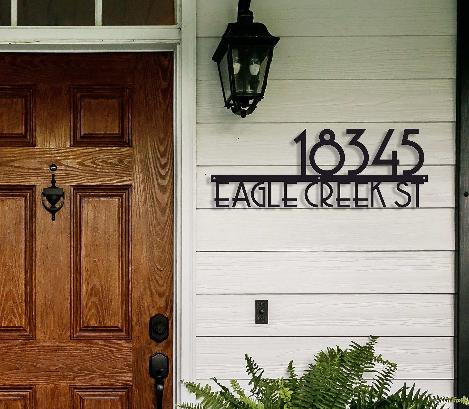 Large House Number Address Sign, Address Plaque, Metal Address Sign ...