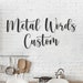 Custom Metal Words, Metal Letters, Your Custom Text, Modern Metal Words ...