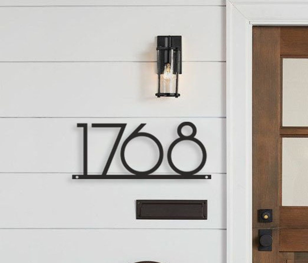 Large House Number Address Sign, Metal House Numbers, Address Plaque ...