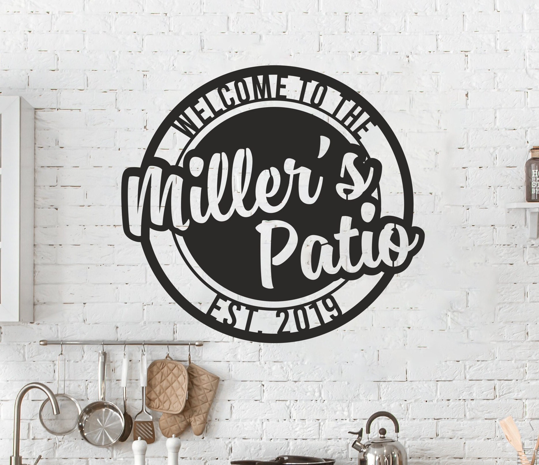 Patio Metal Sign Family Patio Sign Patio Decor Backyard - Etsy