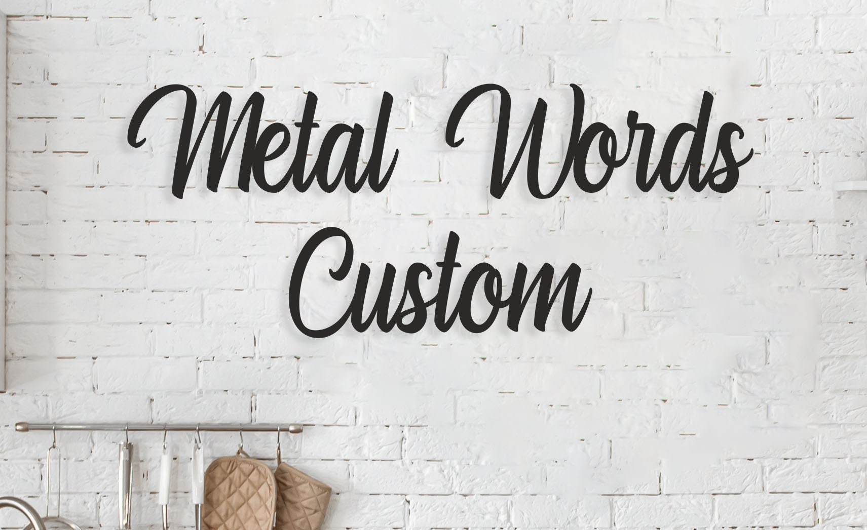 Custom Metal Words, Metal Letters, Cursive Letters, Metal Words for the ...