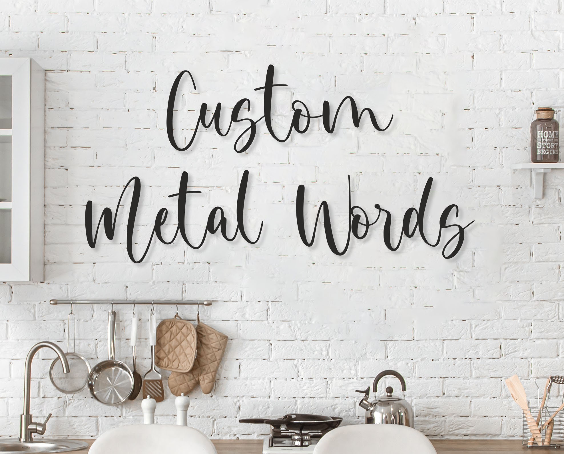 Custom Metal Words For Wall | The Tube