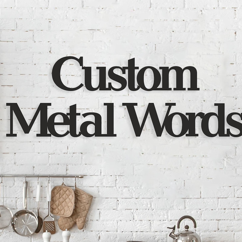 Metal Word Art - Etsy