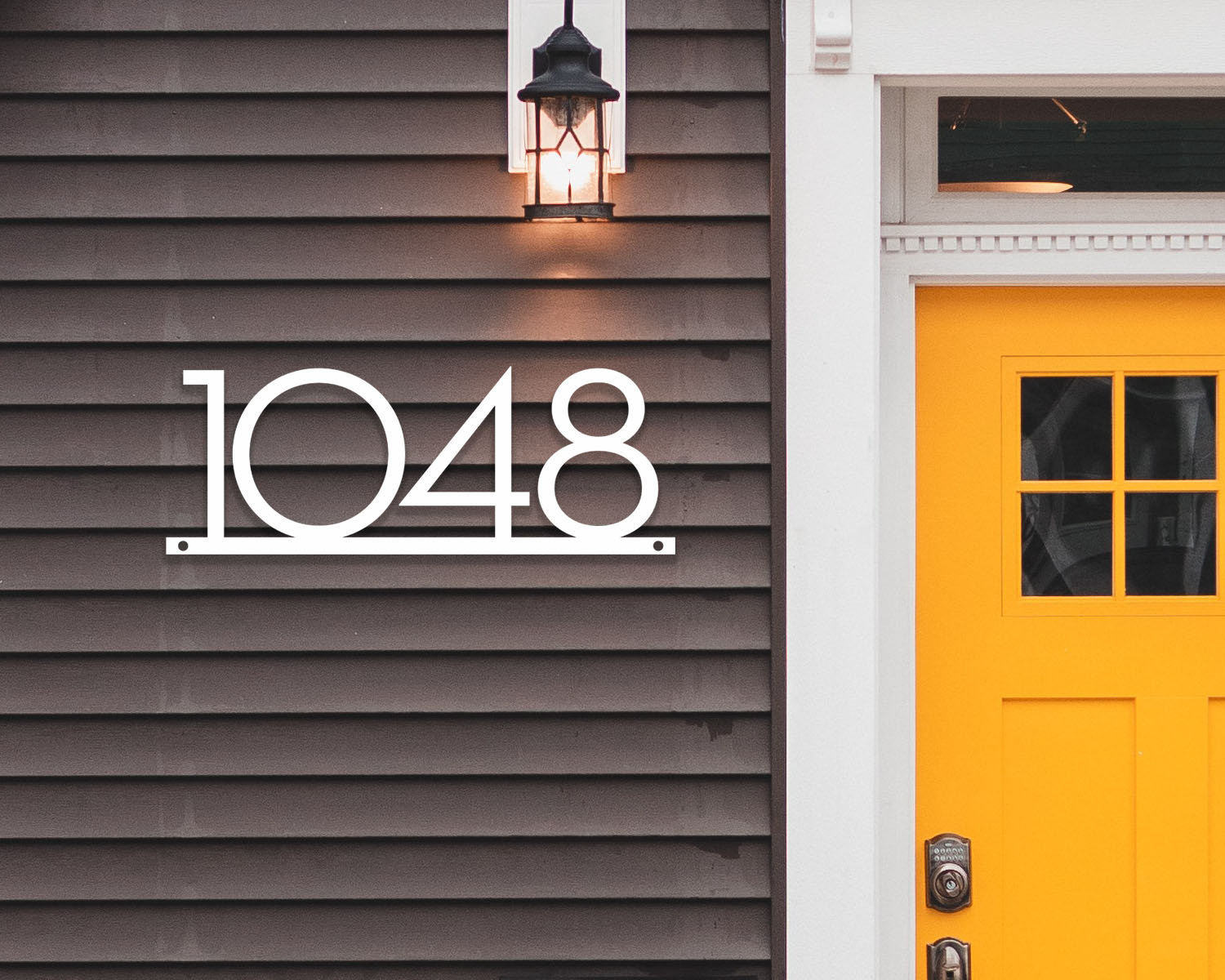 Large House Number Address Sign, Modern House Numbers, Metal Address ...