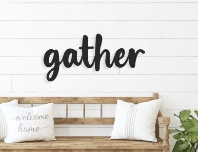 Custom Metal Words, Your Custom Text, Cursive Words for the Wall, Metal ...