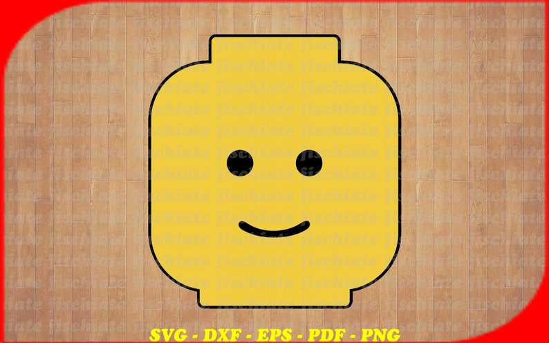Classic Smiling Lego Head SVG svg dxf Cricut Silhouette | Etsy