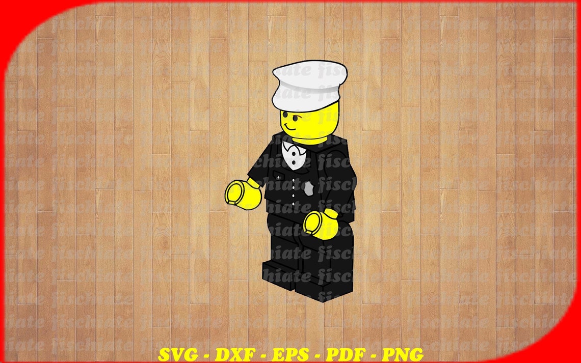 Policeman Lego SVG svg dxf Cricut Silhouette Cut File | Etsy