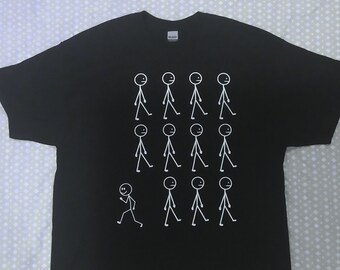 Stick Figure Shirt | Etsy