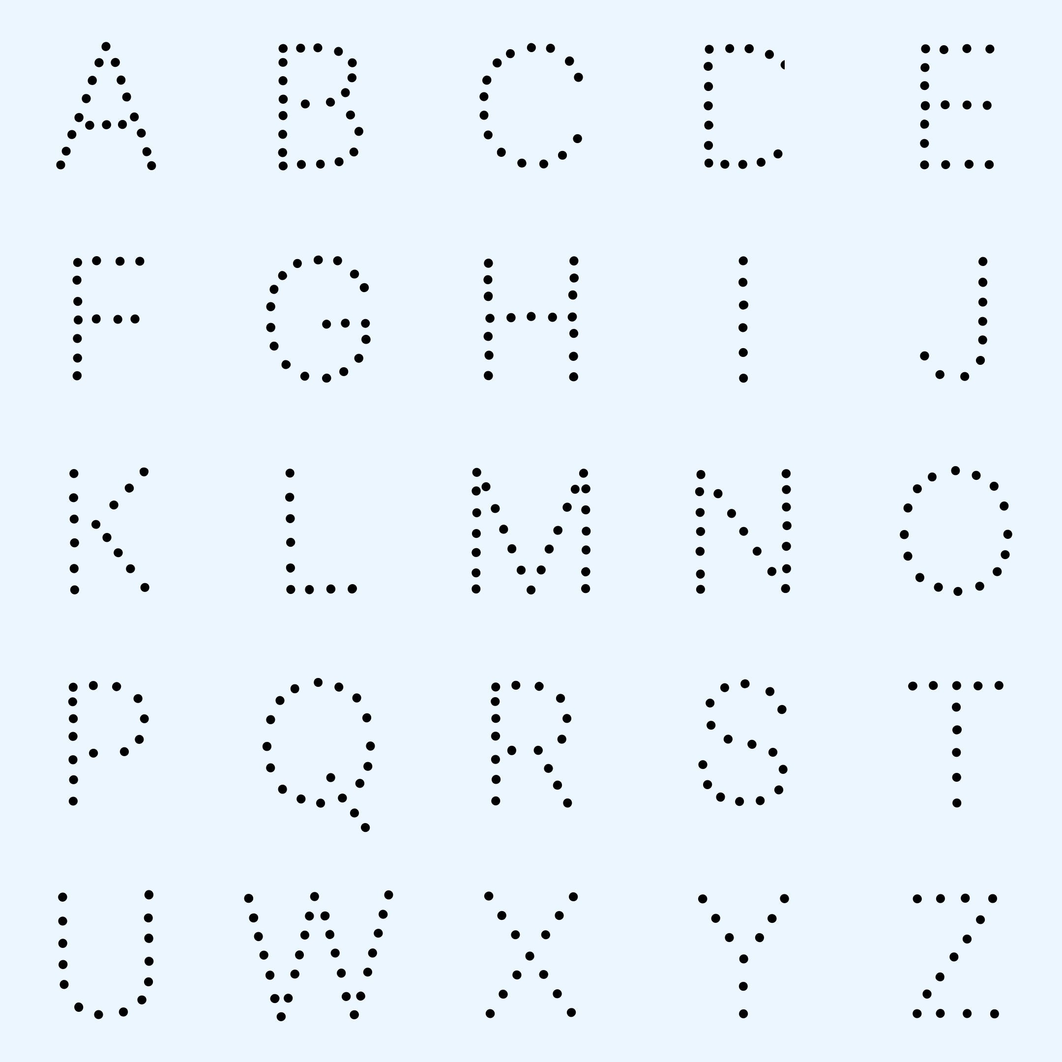 Dot Hand Drawing Font Dot and Dashed Line, for Kid ,for School , Cute ...