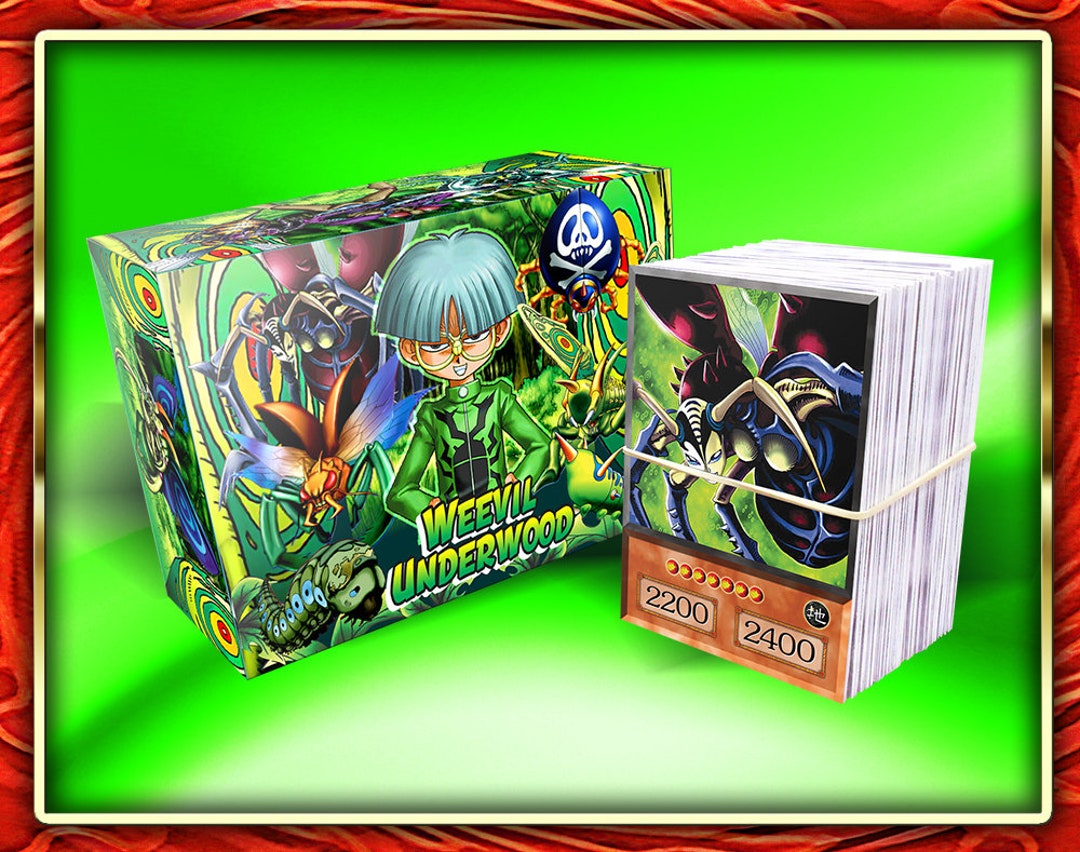 Weevil Deck (100 Cards +27 Rare) +deckbox & Playmat Anime Orica - Etsy