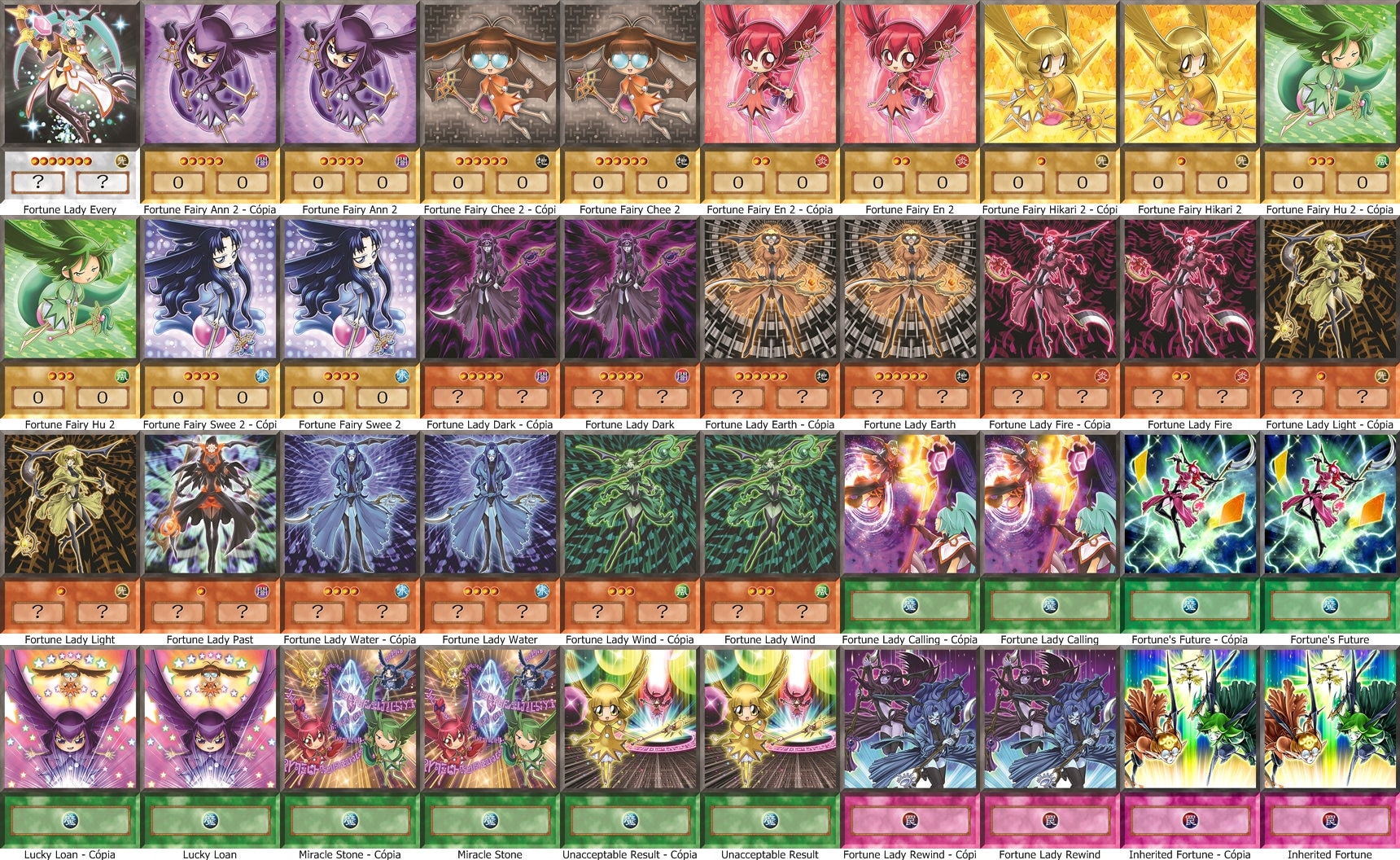 Carly Carmine Deck 40 Cards Fortune Fairy Anime Orica - Etsy