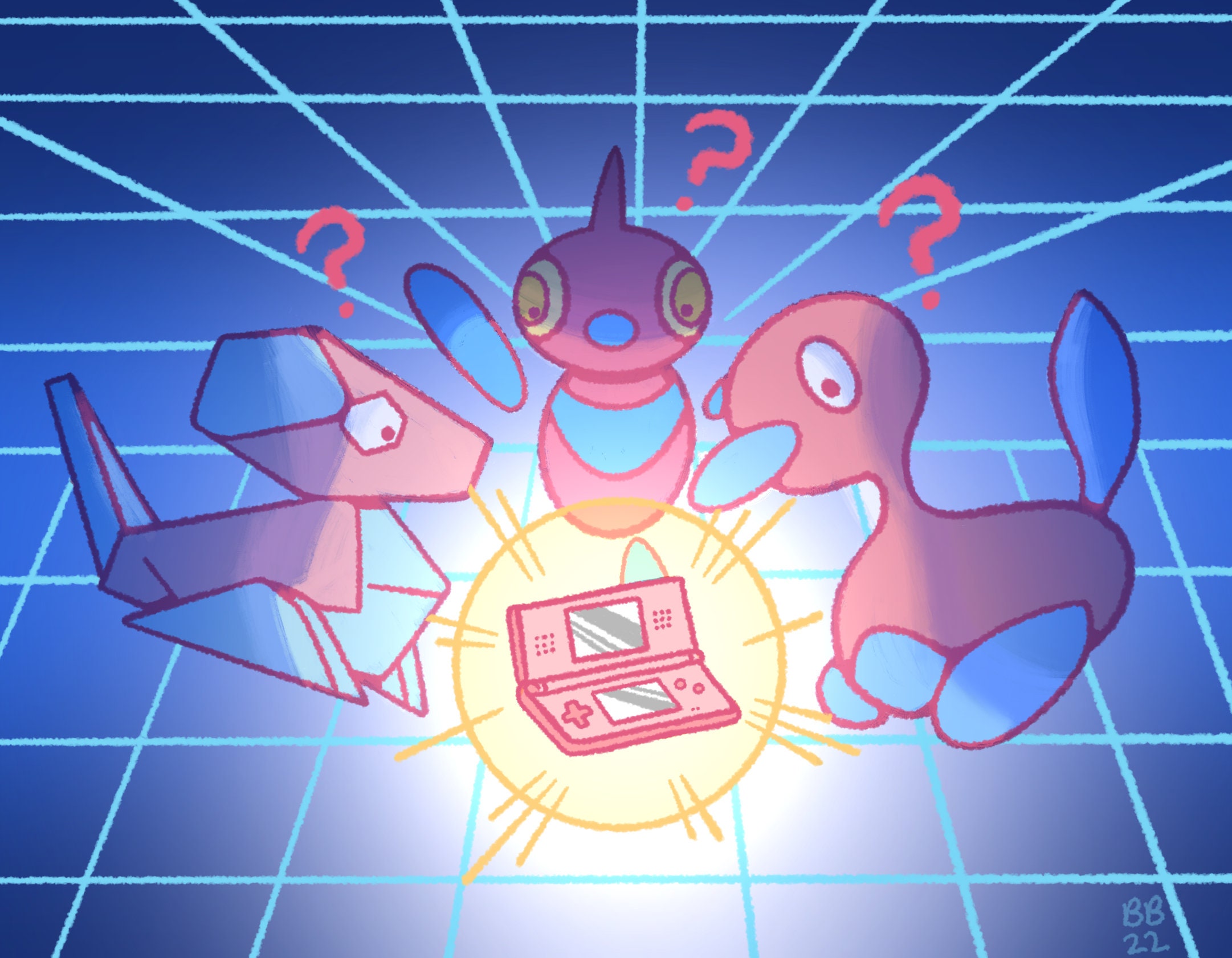 Porygon Trio Print - Etsy
