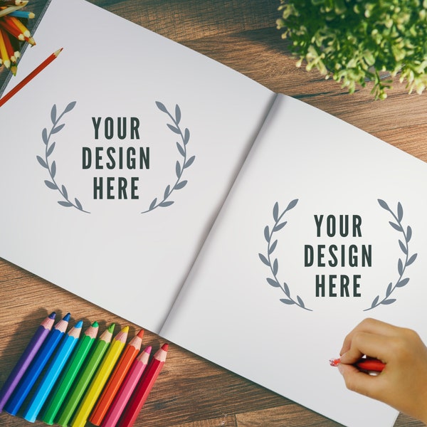 Adult Coloring Book Mockup - Etsy